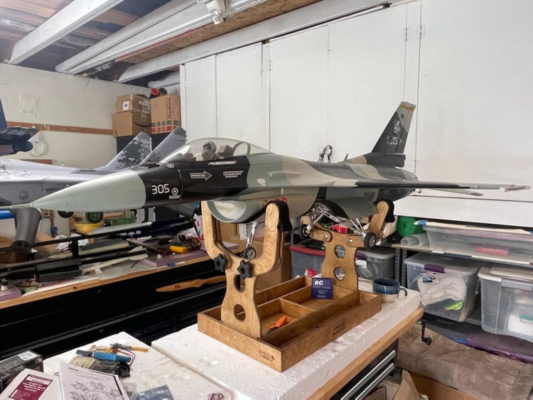 Radio Control airplane stands Benchtop Model with Tray – RC Plane Stands